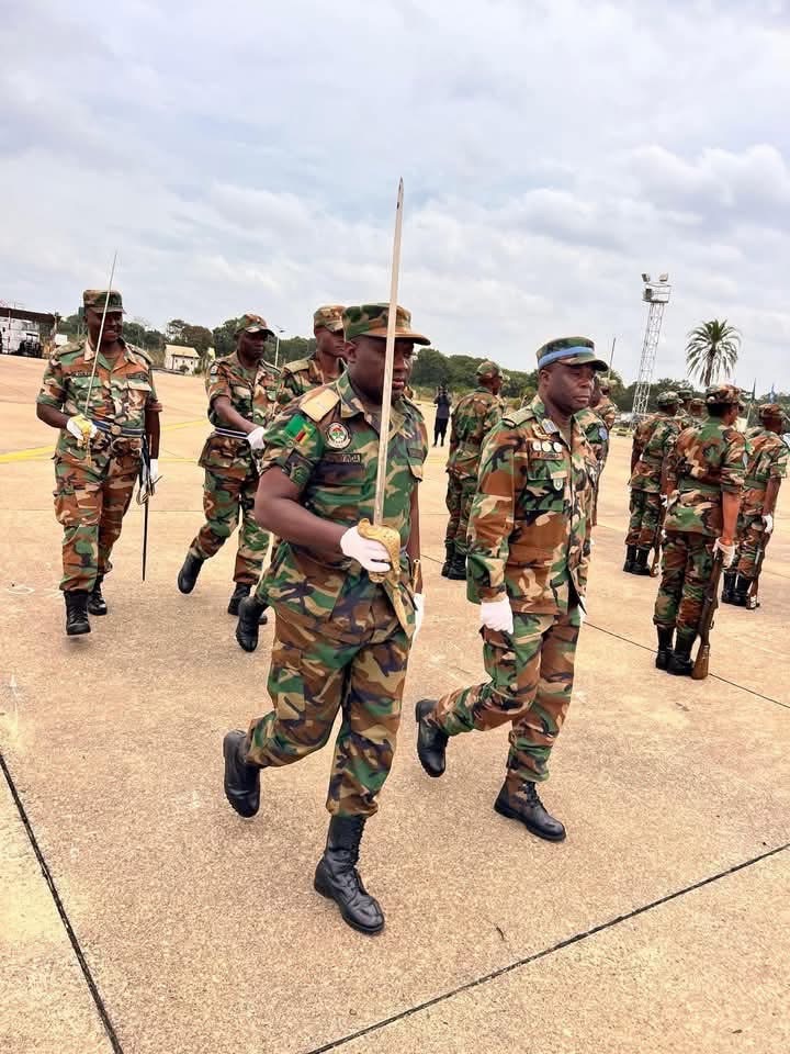 Peter Zuze Air Force Base Holds Quarterly Parade.
